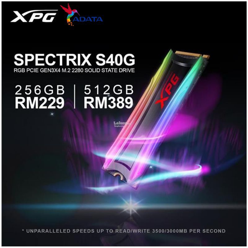 Jual SSD NVME 512GB ADATA XPG Spectrix RGB M.2 2280 PCIE NVMe | Shopee ...