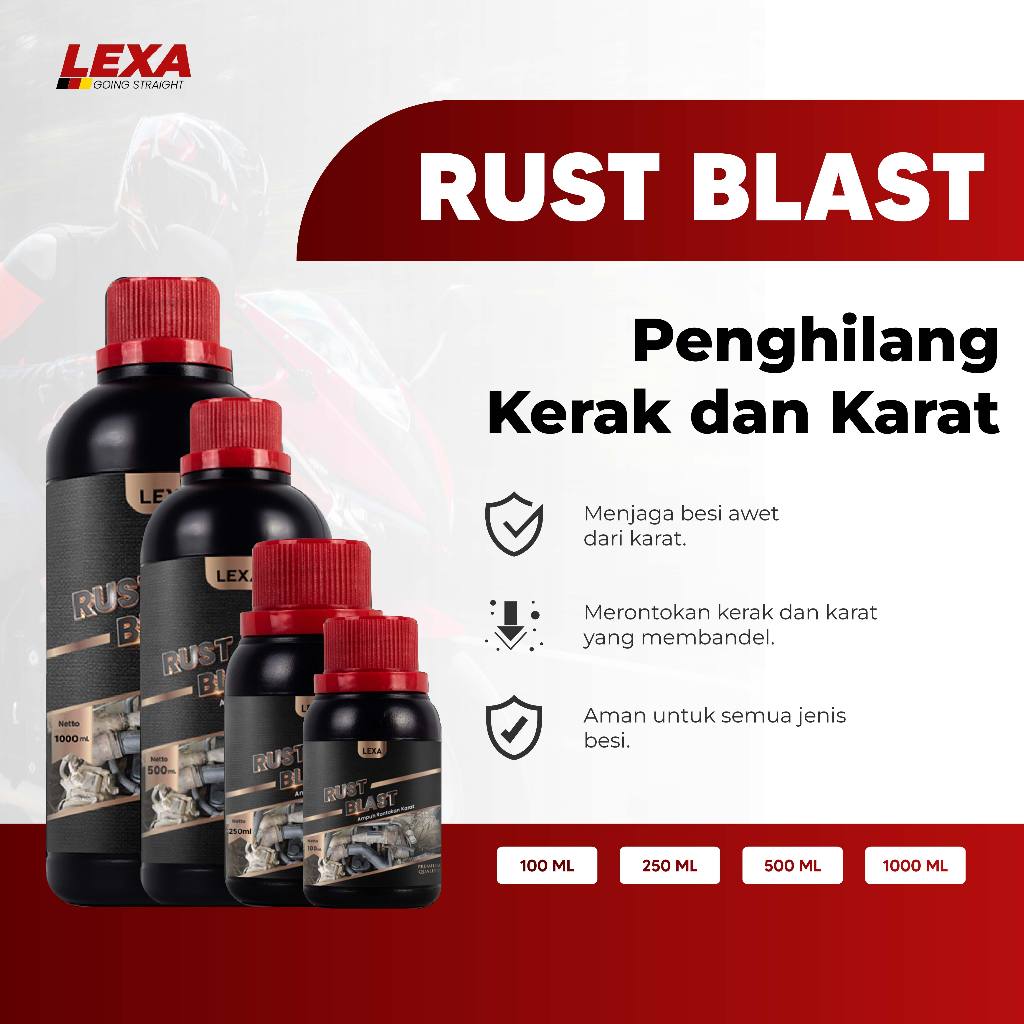 Jual LEXA Rust Remover Rush Blast Penghilang Noda Kerak Dan Karat | Shopee Indonesia