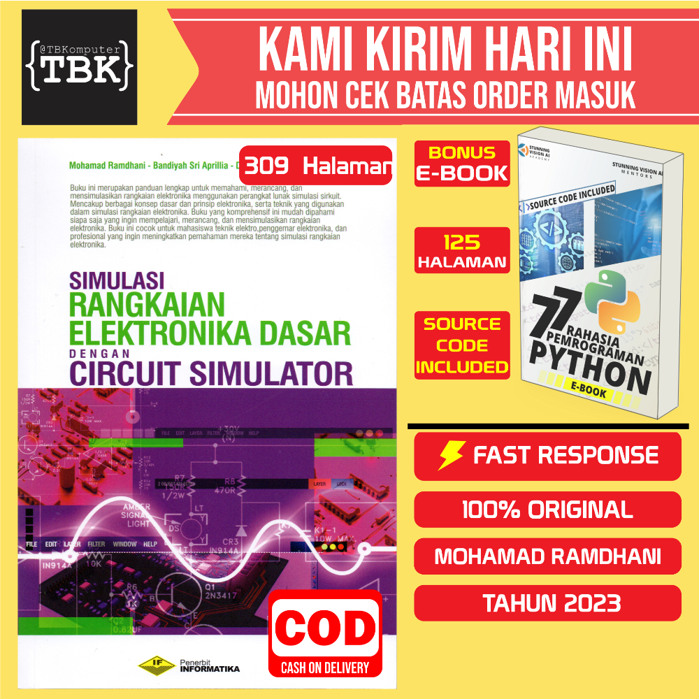 Jual BUKU SIMULASI RANGKAIAN ELEKTRONIKA DASAR DENGAN CIRCUIT SIMULATOR ...