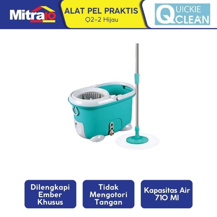 Jual Quickie Clean Mop Q2-2 Green | Shopee Indonesia