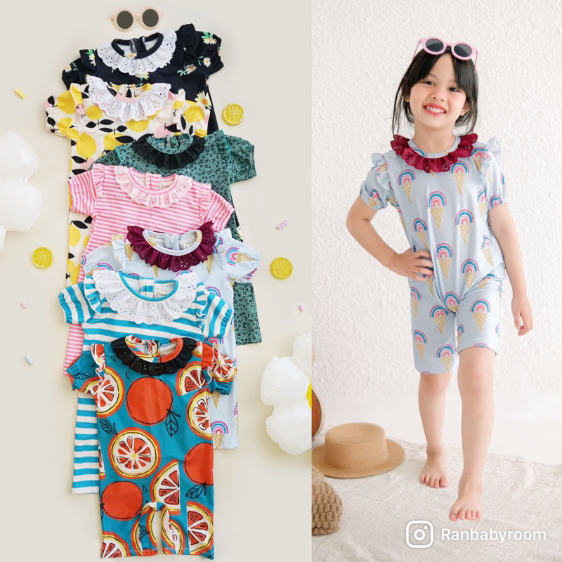 Jual SPLASH & LACE SWIMSUIT KALUNAKU | baju renang anak | RANBABYROOM ...