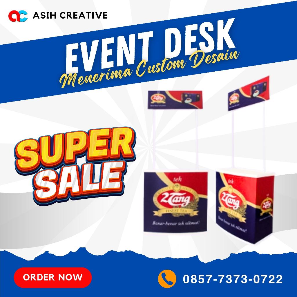 Jual Event Desk / Meja Stand Promosi / Booth Portable Custom | Shopee ...