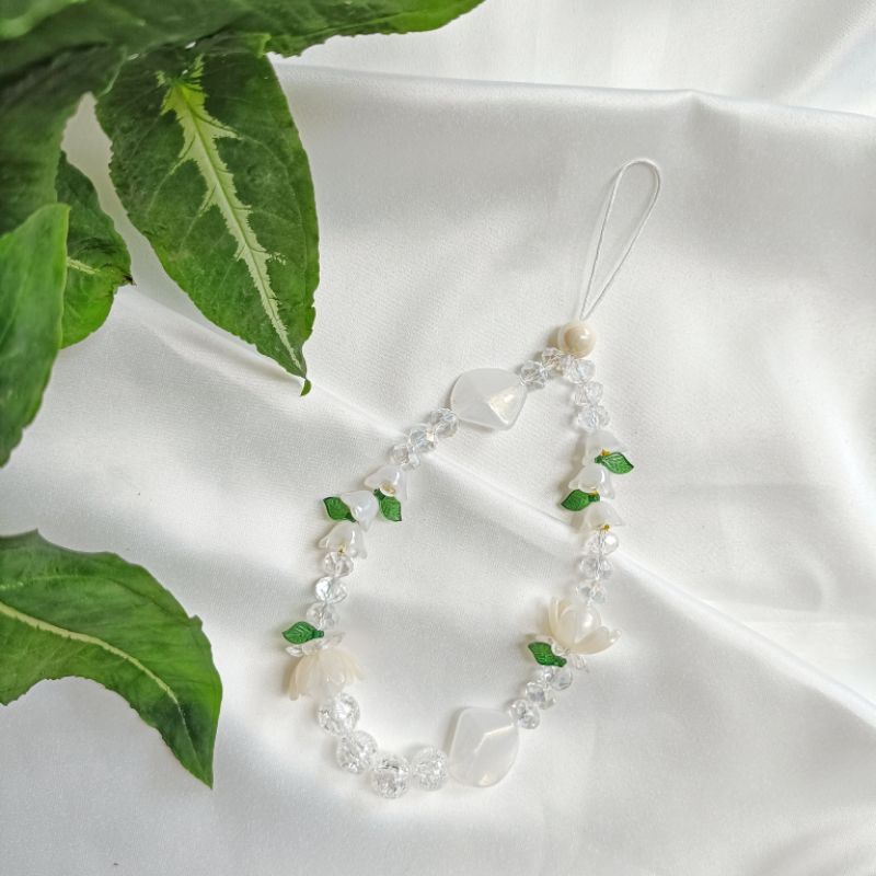 Jual Lily of the Valley Phone Charms / Gantungan Handphone / Beaded ...