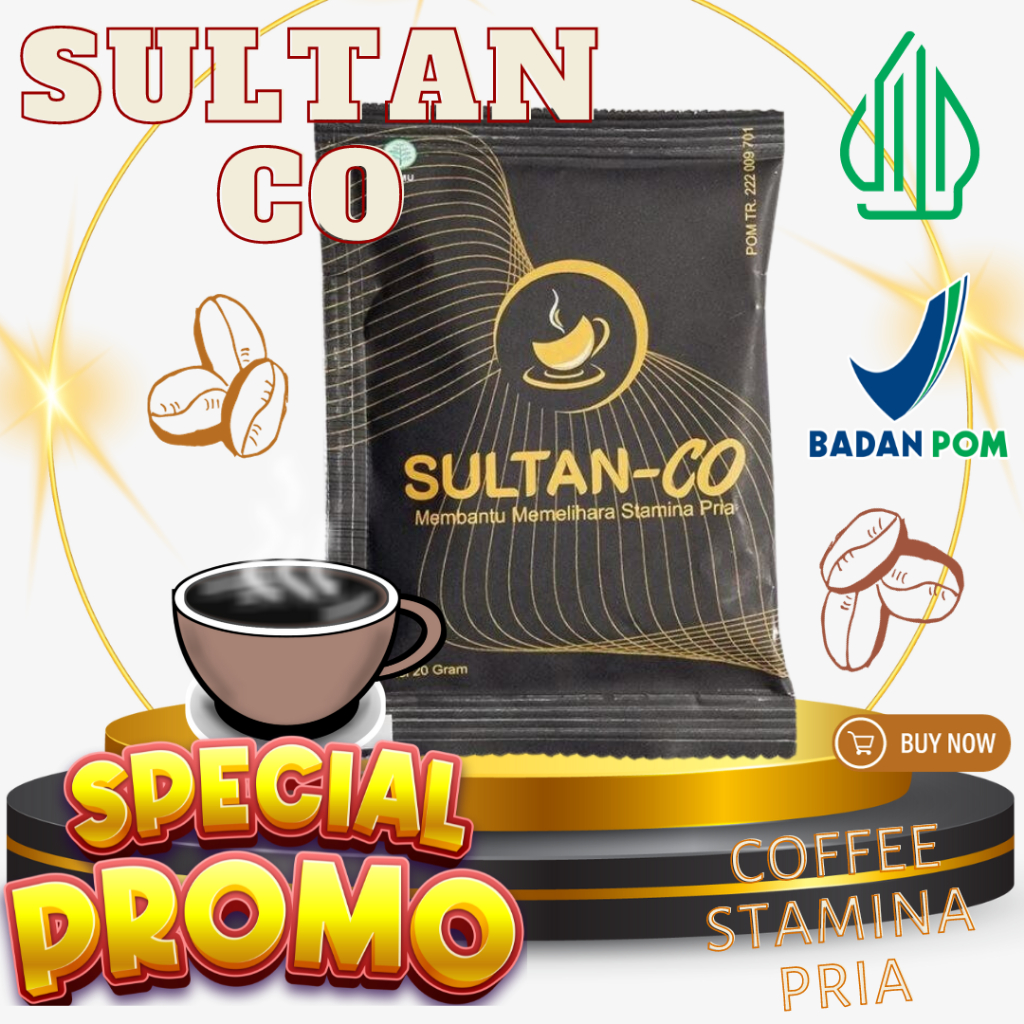 Jual Kopi Sultan Co Kopi Stamina Pria Asli Original | 1 Sachet Kopi Sultan Co | Shopee Indonesia