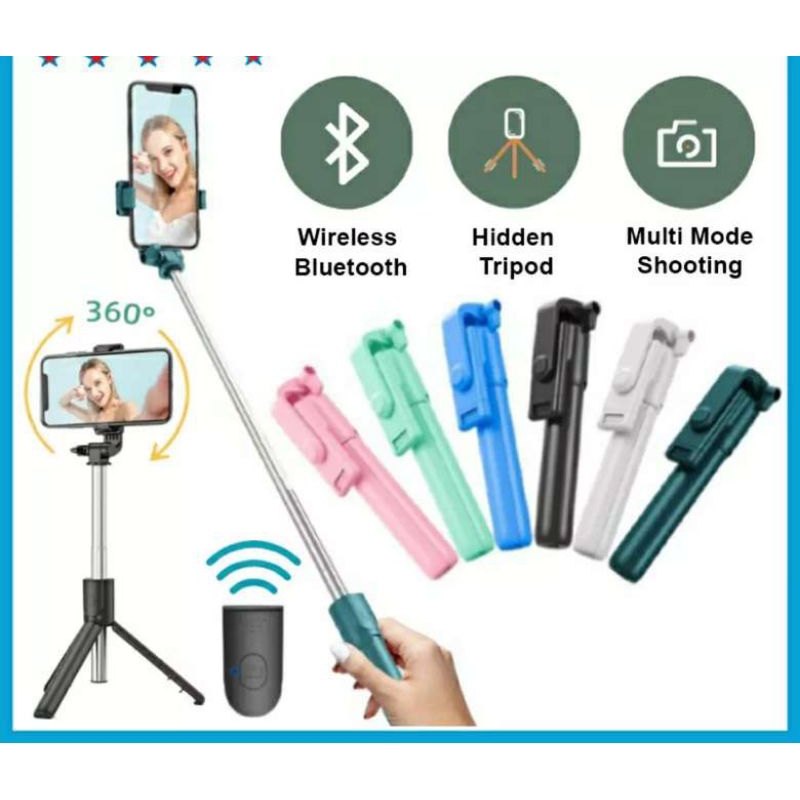 Jual Tongsis Tripod bluetooth 4in1 | Shopee Indonesia