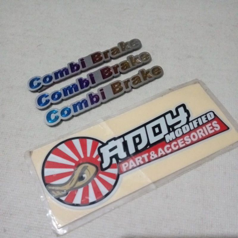 Jual LOGO EMBLEM COMBI BRAKE TITANIUM VIETNAM | Shopee Indonesia