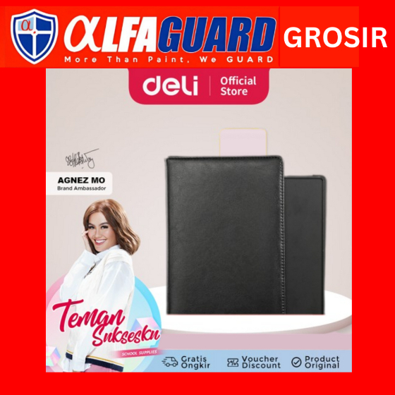 Jual Deli Basic Leather Cover Notebook / Concise Notebook Buku Catatan ...