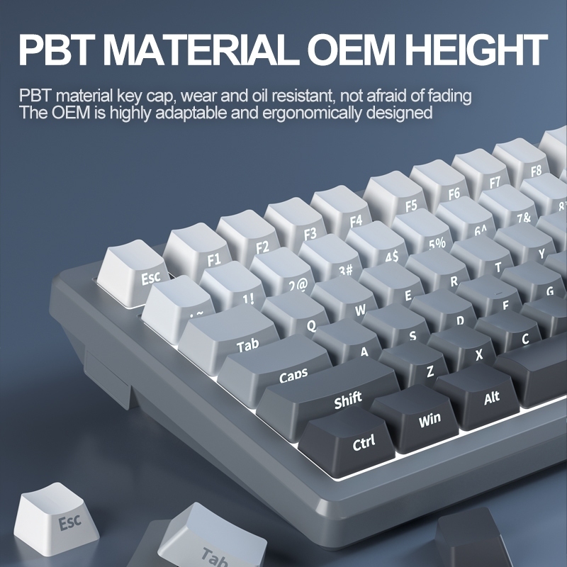 Jual ZIFRIEND ZT99 Gradient Mechanical Keyboard North Facing Red Blue ...