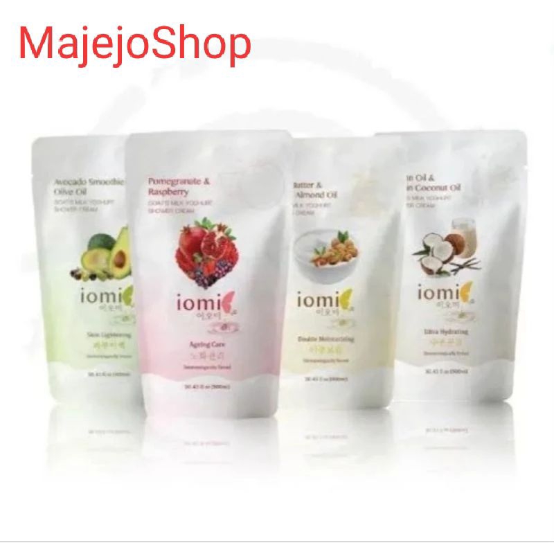 Jual Iomi Goats Milk Yoghurt Shower Cream Refill 900 ml | Shopee Indonesia