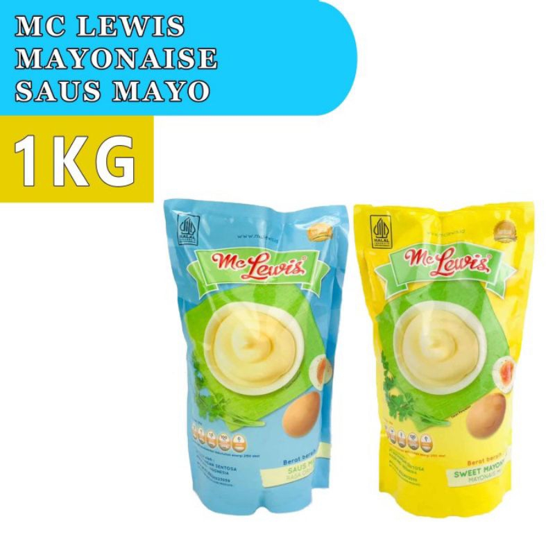 Jual MAYONNAISE MC LEWIS VARIAN RASA 1KG/MAYONES MC LEWIS ORIGINAL/MAYONES MC LEWIS SWEET ...