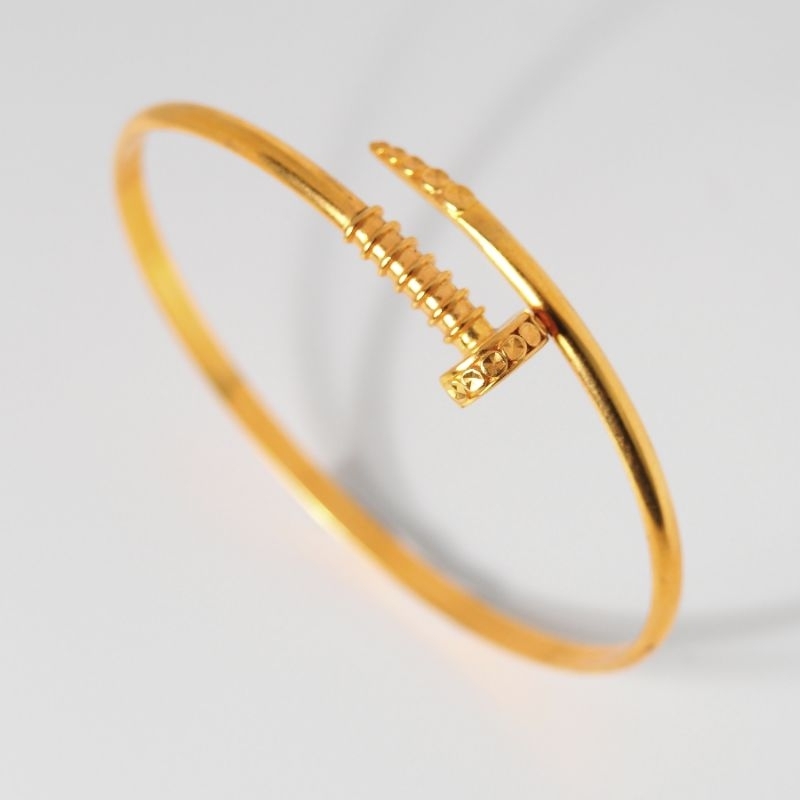 Jual Gelang Emas Paku Talipan Pipih Garet Ujung - Toko Emas Gadjah ...