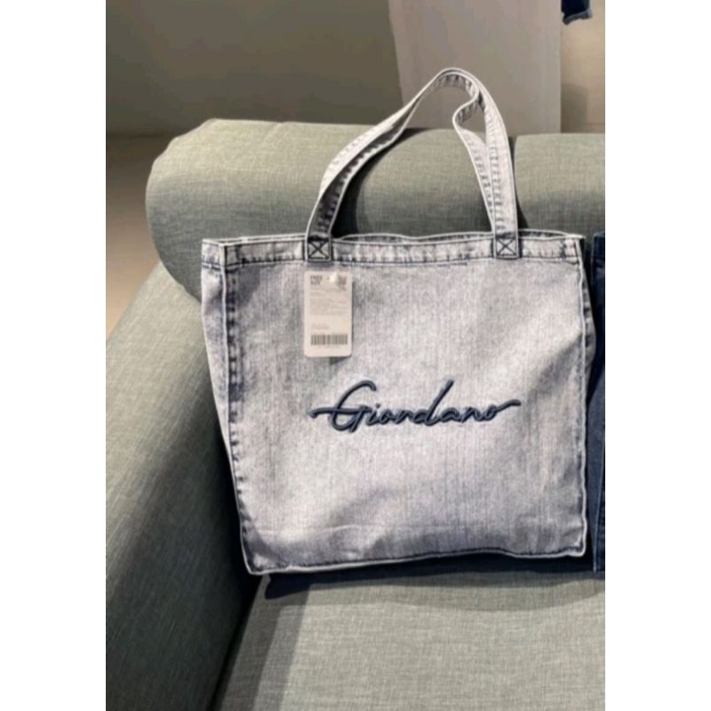 Jual Tote Bag Denim Acid Wash | Shopee Indonesia