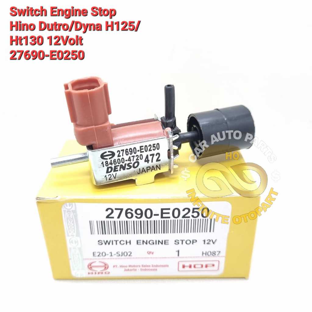 Jual SWITCH ENGINE STOP HINO HT125 HT130 12V 27690-E0250 | Shopee Indonesia