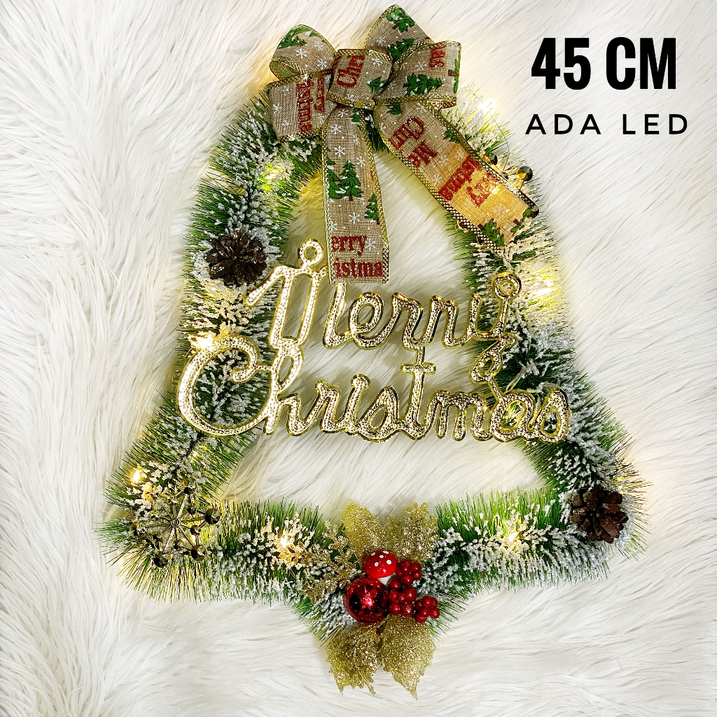 Jual KRANS CHRISTMAS PREMIUM Dekorasi Karangan Bunga Pintu Natal ...