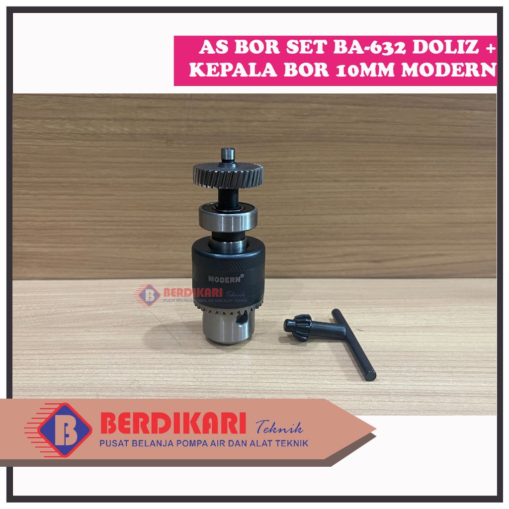 Jual As Bor 10mm 10 mm DOLIZ BA632 BA 632 BA-632 Komplit Set Kepala Bor Modern | Shopee Indonesia