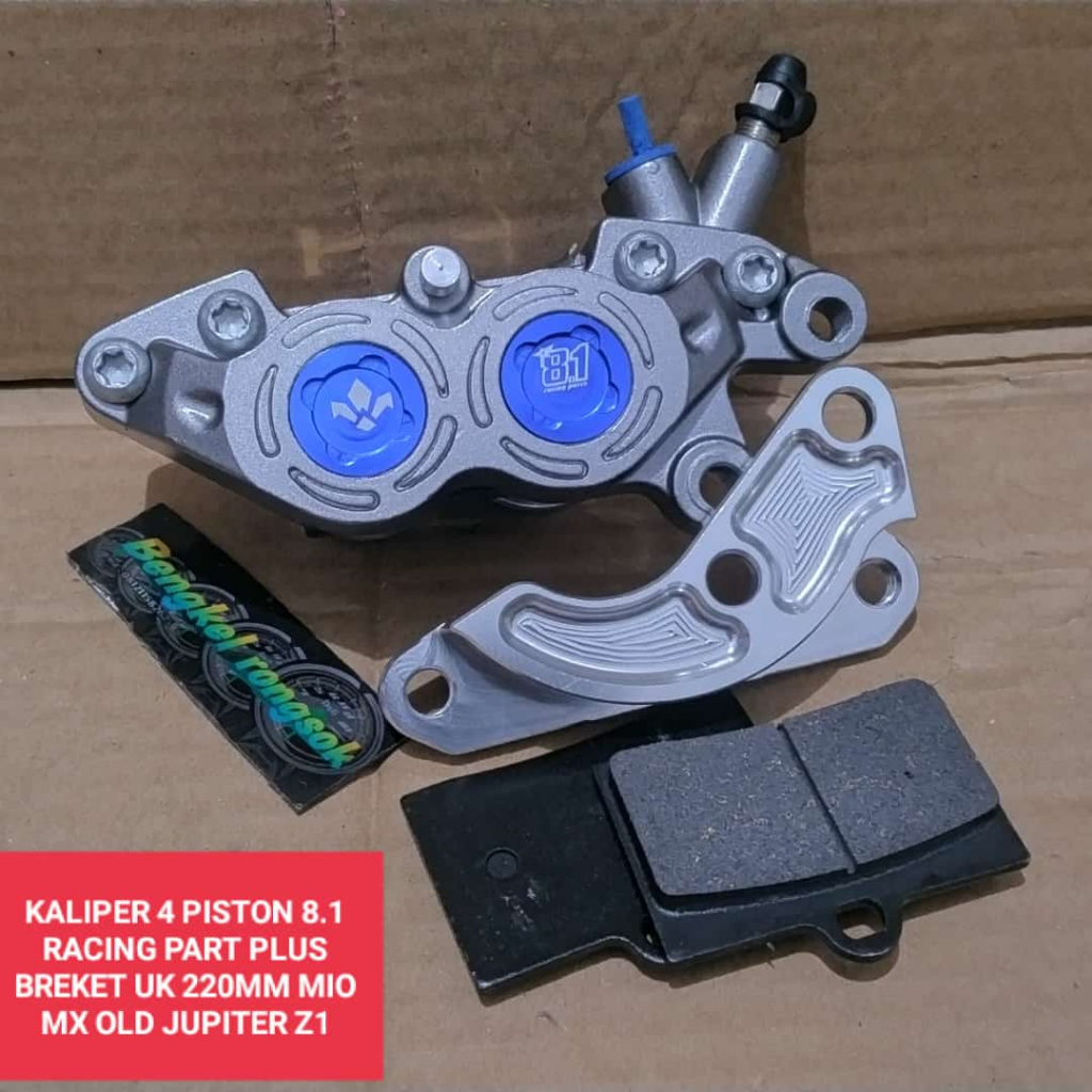 Jual KALIPER 4 PISTON FORMULA 8.1 RACING PART ORIGINAL THAILAND PLUS BREKET CNC PNP MIO FINO ...