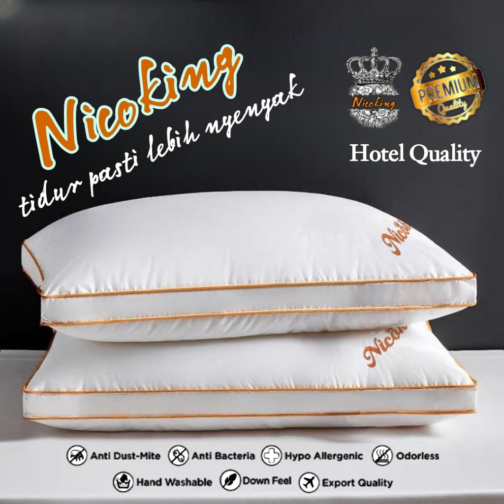 Jual Nicoking Mewah Bantal Dan Guling Hotel Bintang 5 Tidur Kepala Premium Super Mewah | Shopee ...