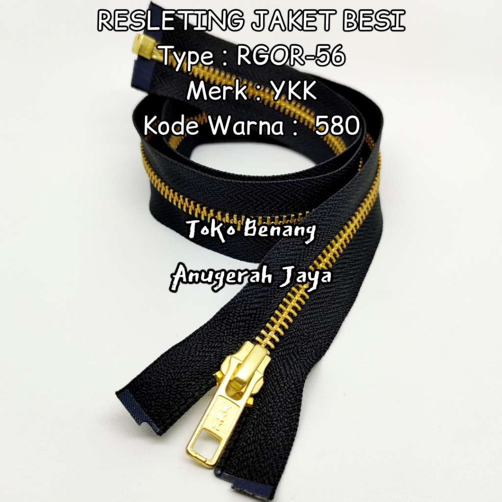 Jual Resleting Jaket YKK 70 cm No 580 Hitam Gigi Mas | Shopee Indonesia
