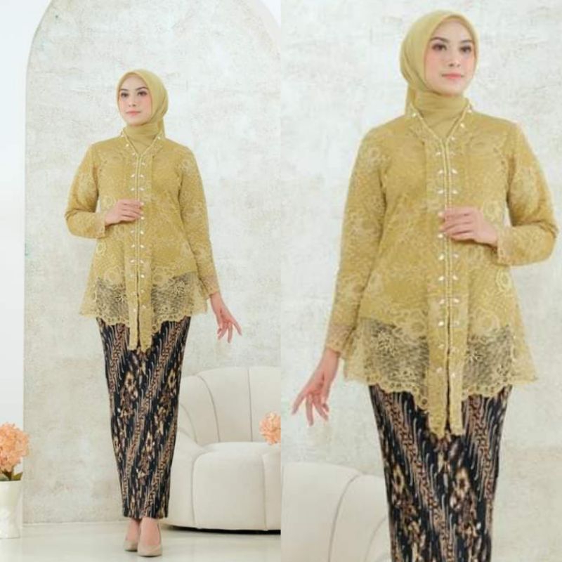Jual Kebaya Encim Brokat Payet - Kebaya Modern - Kebaya Wisuda - Kebaya ...