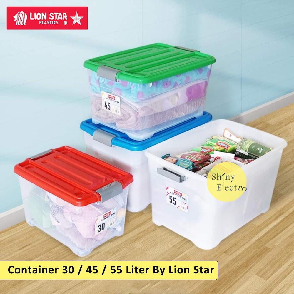 Jual Container CB 30 L Liter - Kotak Box Penyimpanan Dengan Roda Baju ...