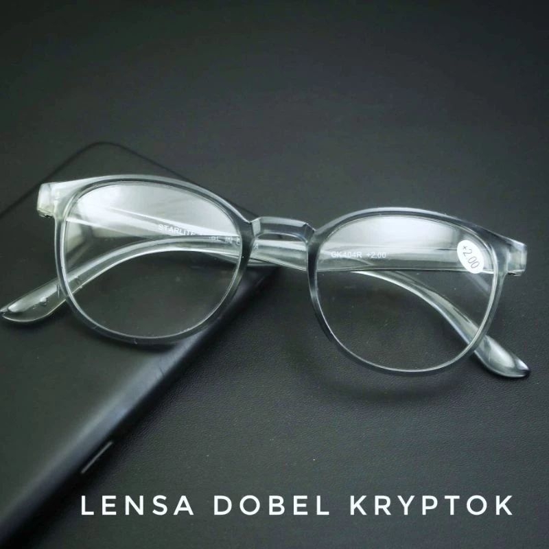 Jual Kacamata Baca Plus Daubel Fokus Kriptok 2 in 1 Baca dan Jalan ...