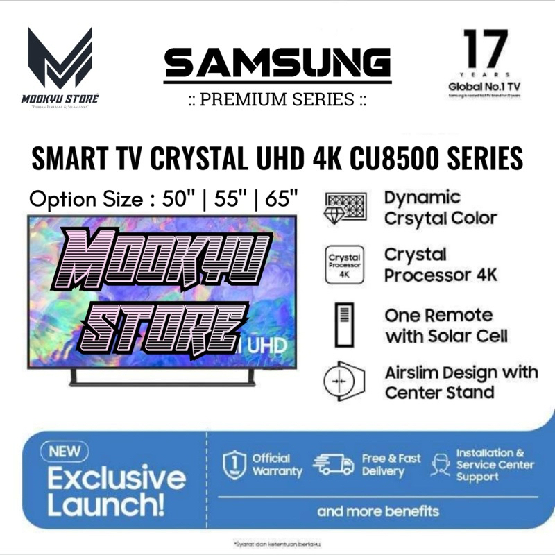 Jual SAMSUNG UA50CU8500 LED UHD 4K SMART TV 50 inch | 50CU8500 UA50CU8500KXXD PREMIUM SERIES ...