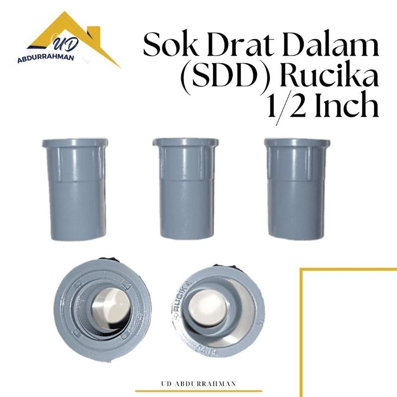 Jual Sambungan Socket Sok Drat Dalam Rucika SDD Pipa PVC Ukuran 1/2 ...