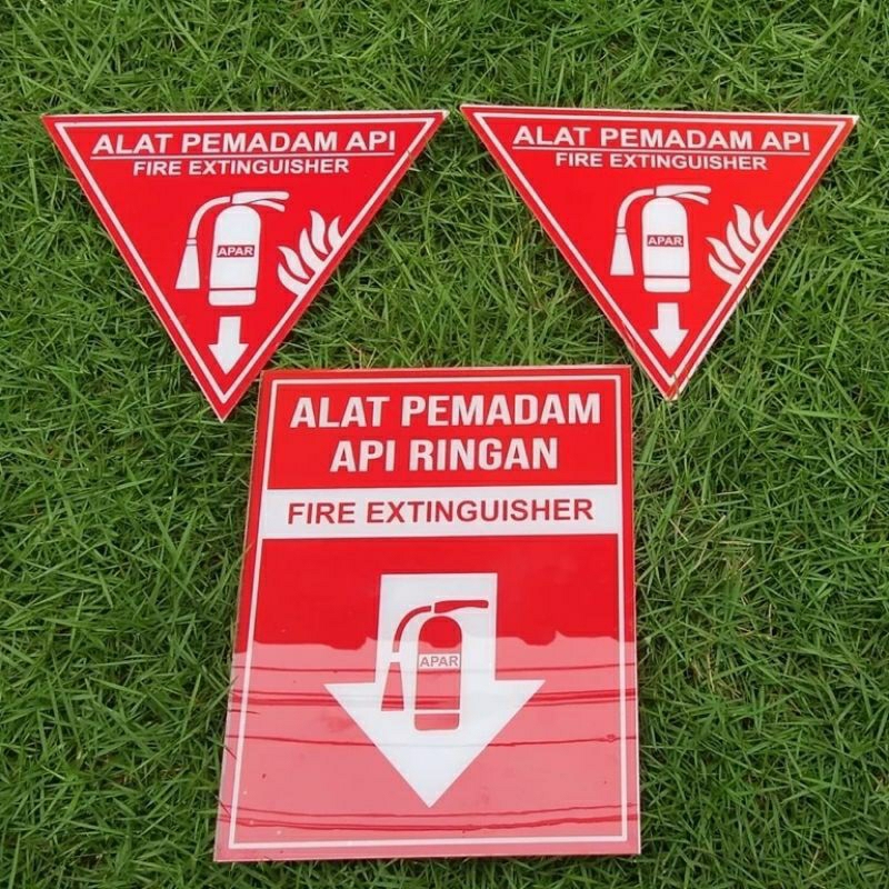 Jual Sign Akrilik Apar Alat Pemadam Api Ringan Segitiga/Kotak/ Sign ...