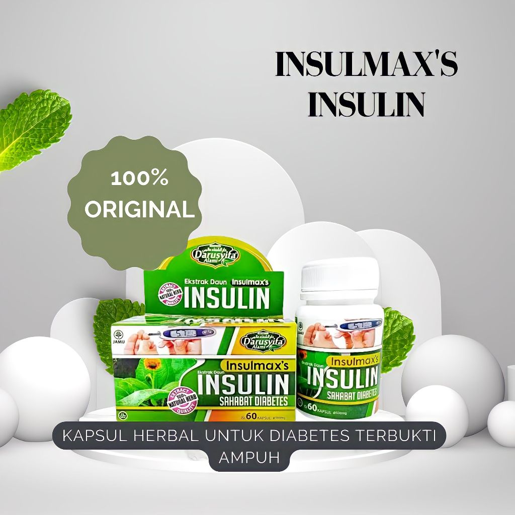 Jual INSULMAX'S INSULIN EKSTRAK DAUN INSULIN-Kapsul Herbal Untuk ...