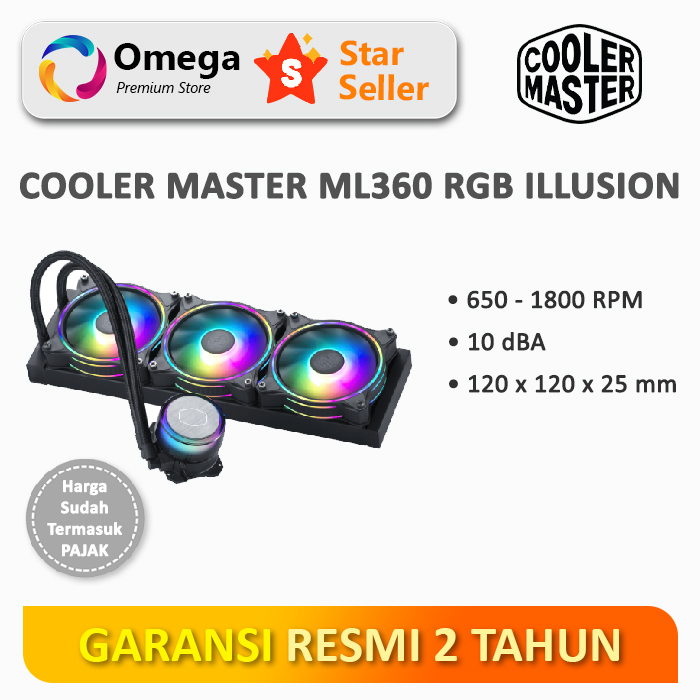 Jual Cooler Master Fan MasterLiquid ML360 RGB Illusion | Shopee Indonesia