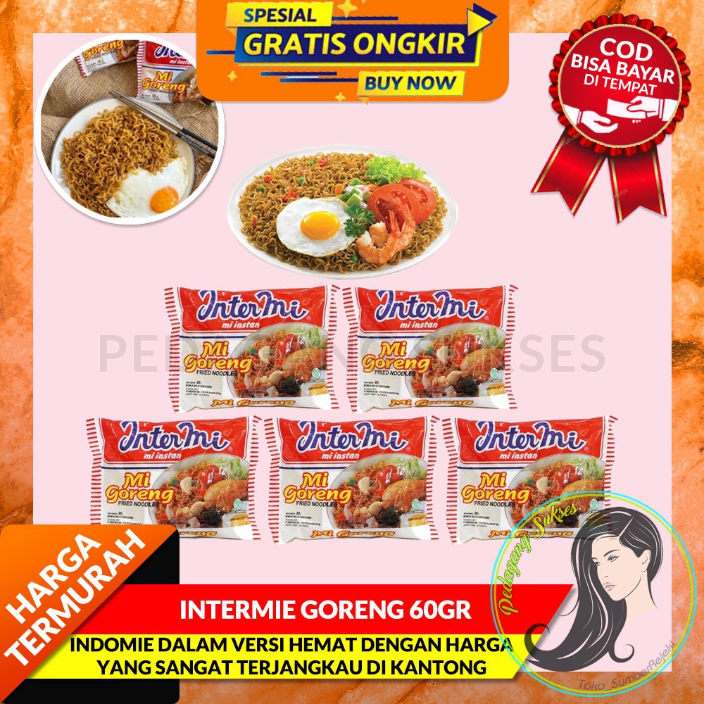 Jual INTERMIE GORENG 60GR MIE INSTANT MURAH BY INDOFOOD / MI INSTANT ...
