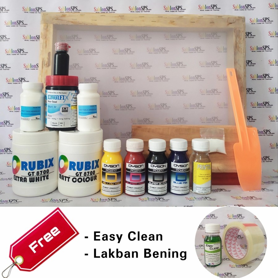 Jual ALAT SABLON PAKET PEMULA RUBBER | Shopee Indonesia