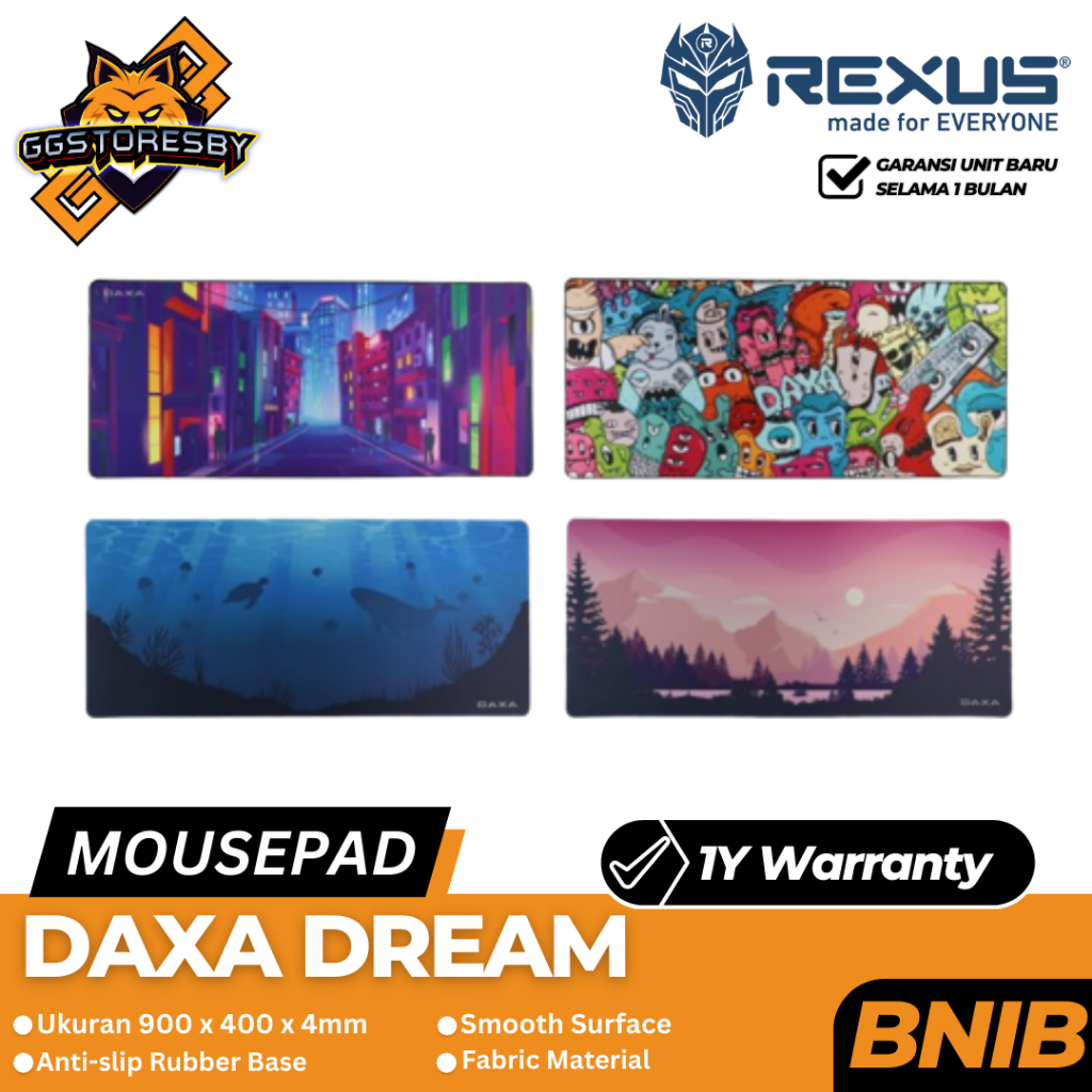 Jual Rexus Daxa Dream Gaming Mousepad | Shopee Indonesia