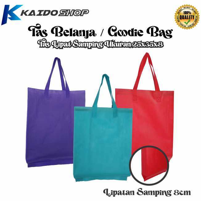 Jual Goodie bag tas spunbond 25x35x8 cm | tas ultah,tas lebaran,tas souvenir perinikahan murah ...