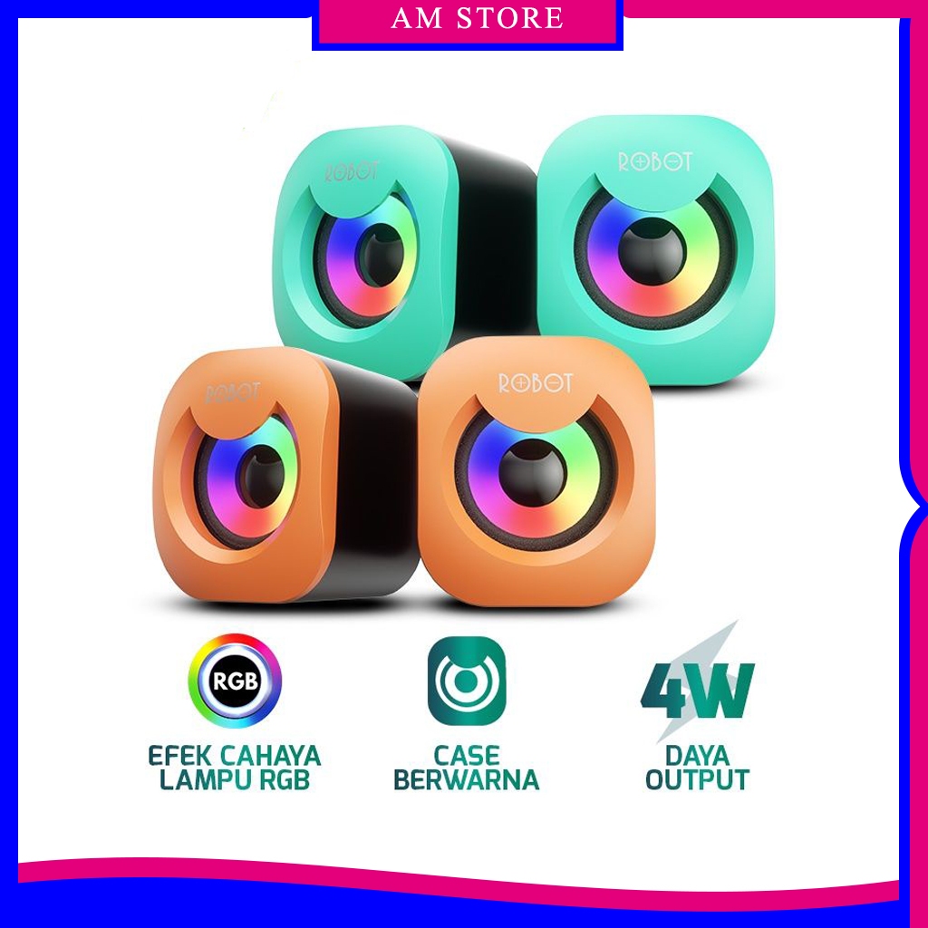 Jual Speaker Komputer Robot RS180 / Speaker Robot RS180 Multimedia ...