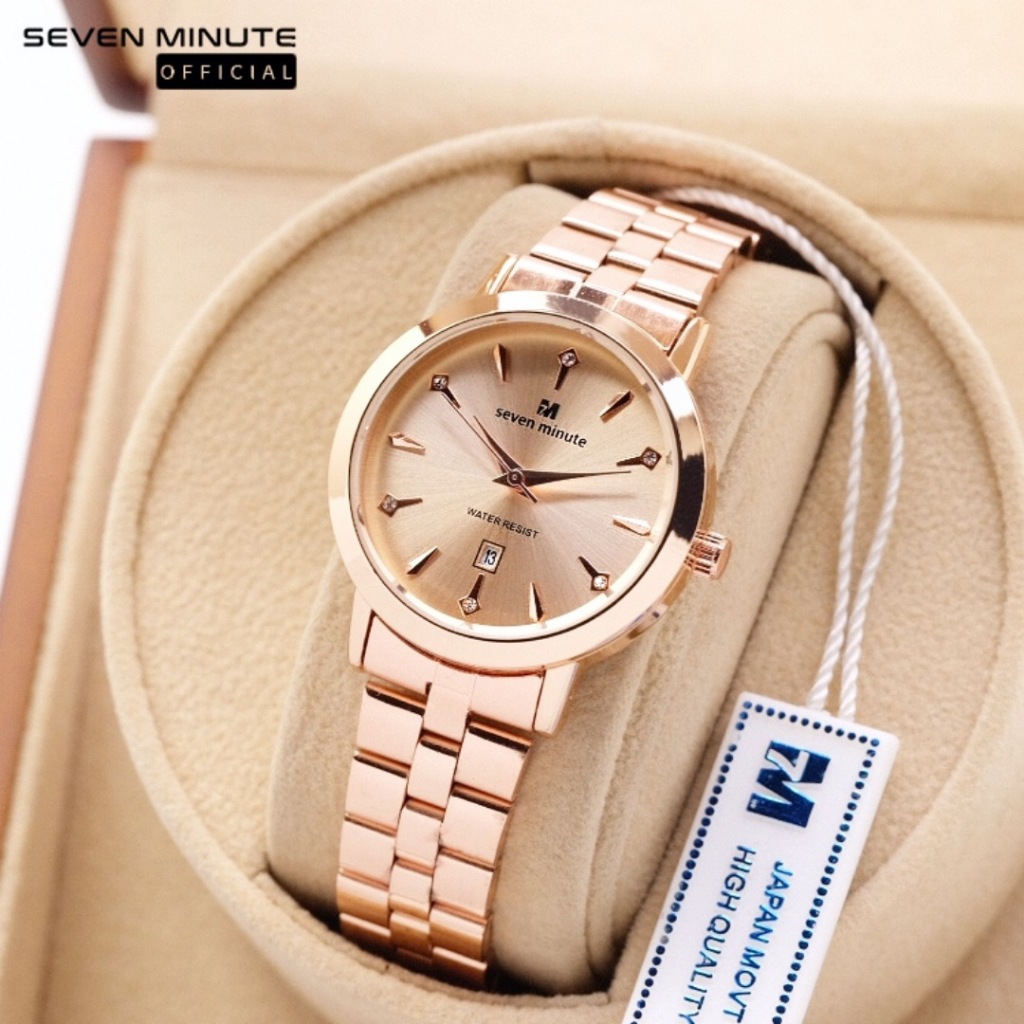 Jual Jam tangan wanita original seven minute M744 tanggal water ...