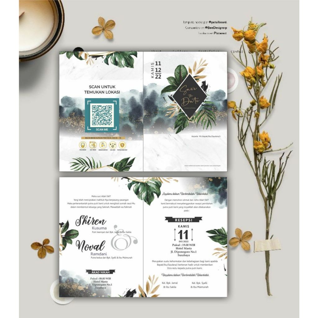 Jual Undangan pernikahan C04 cetak undangan pernikahan undangan murah ...