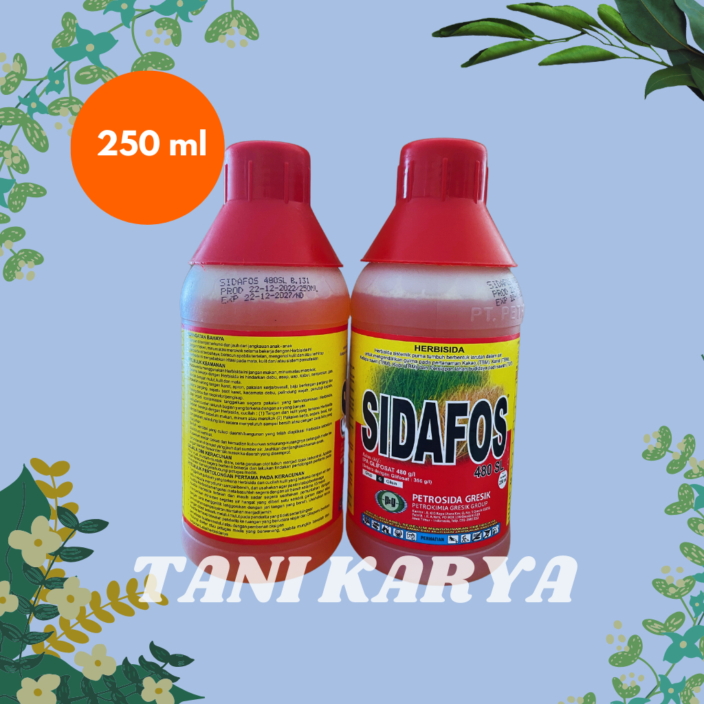 Jual HERBISIDA SIDAFOS 480 SL 250 ML | Shopee Indonesia