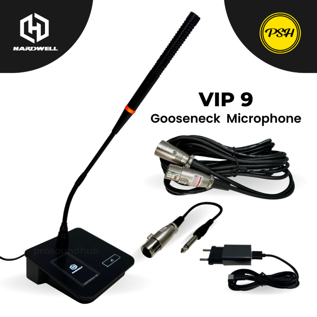 Jual Hardwell VIP 9 VIP9 Mic Gooseneck Podium Mimbar Meja Rapat Conference | Shopee Indonesia