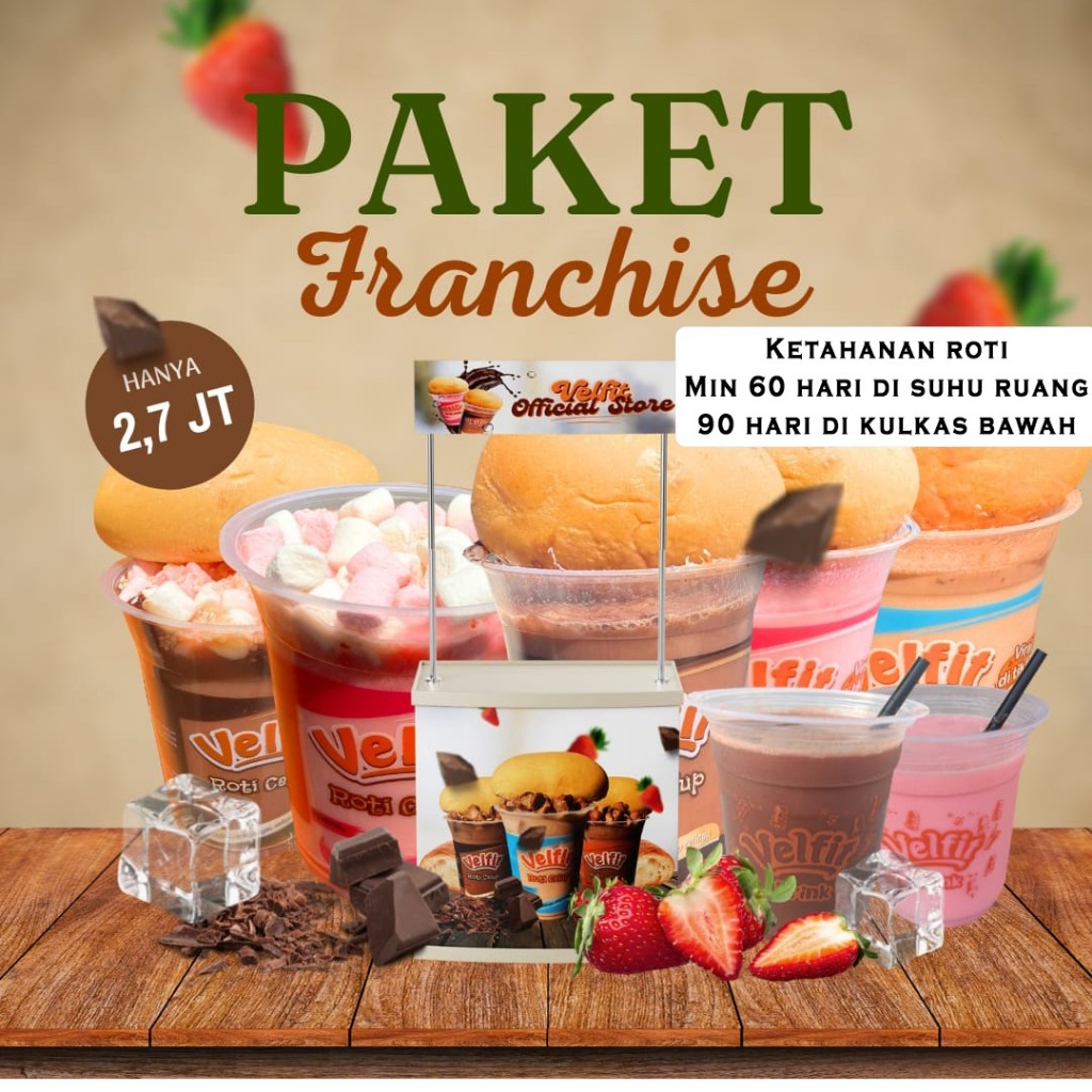 Jual Paket Franchise Velfit Roti celup , Velfit racik susu modal 2rb ...