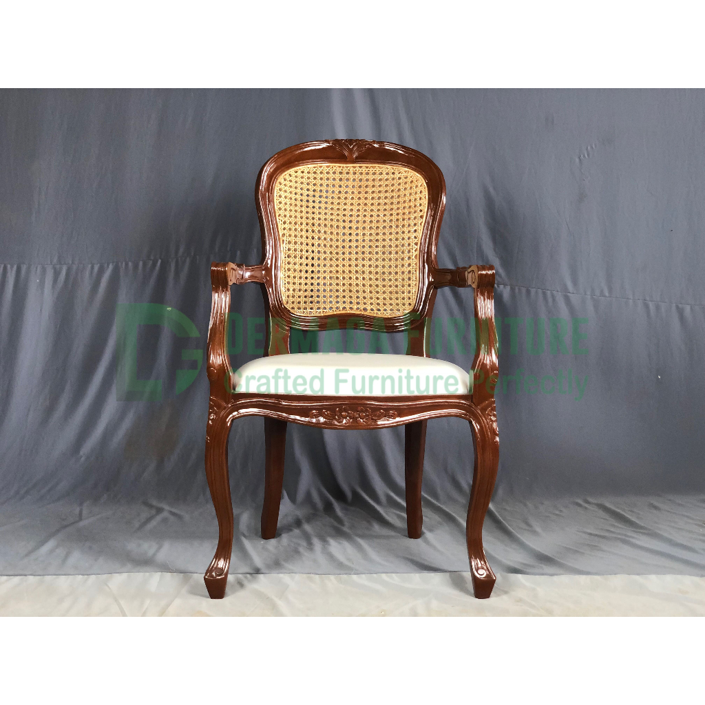 Jual PRE ORDER KURSI RAKOKO IRAS KAYU JATI FINISHING DUDUKAN JOK ...