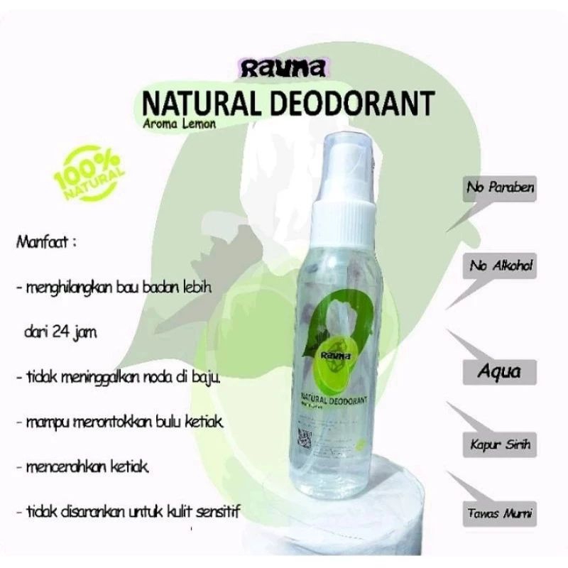 Jual RAUNA,deodoran natural BPOM | Shopee Indonesia