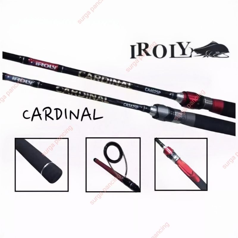 Jual Joran Iroly Cardinal reel seat fuji , solid carbon 150 / 165 / 180 ...