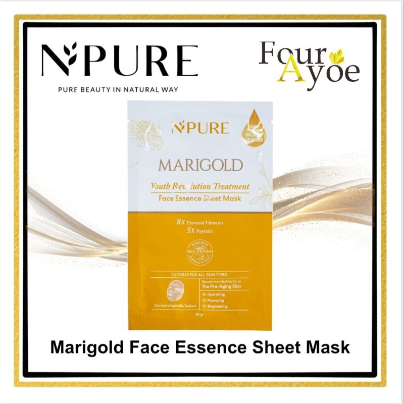Jual [Npure] Sheet Mask Marigold / Youth Revolution | Shopee Indonesia