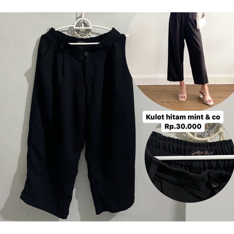 Jual kulot hitam | Shopee Indonesia