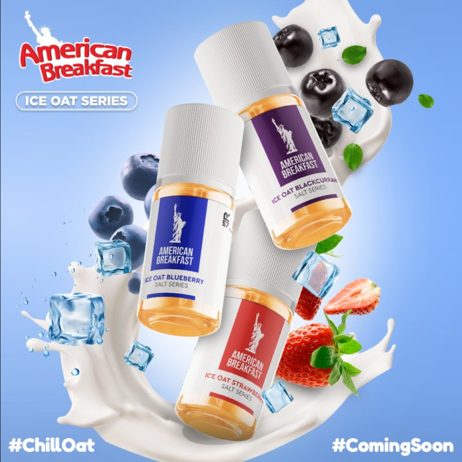 Jual LIQUID AMERICAN BREAKFAST ICE OAT SERIES SALTNIC 30ML | Shopee ...