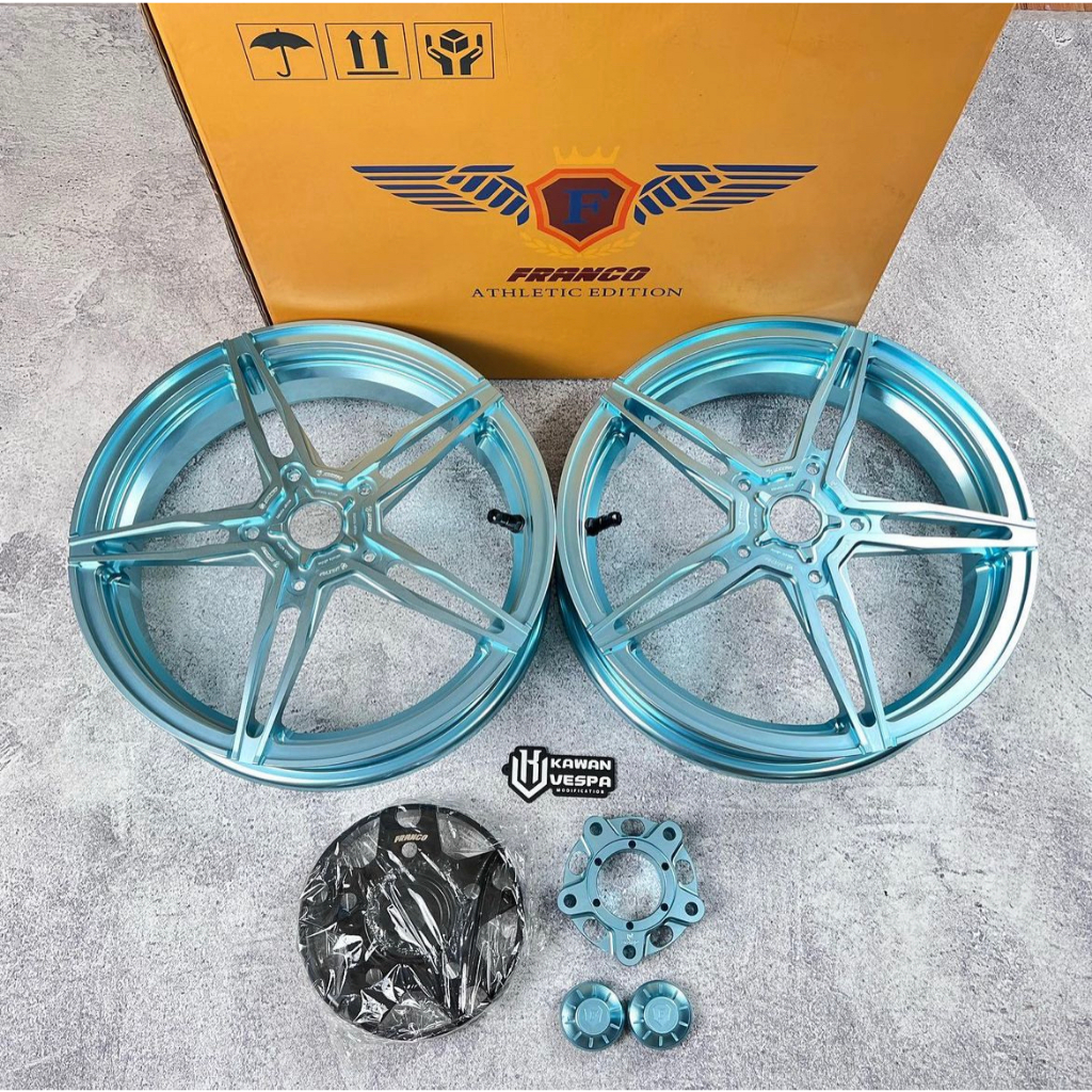 Jual Velg Franco Star ICE Blue Forged Rims 12inch vespa Sprint ...