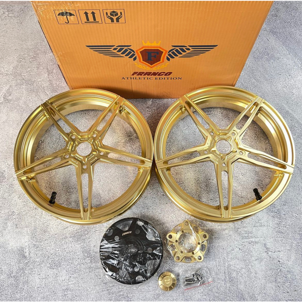 Jual Velg FRANCO Star Gold Forged Rims 12inch vespa Sprint Primavera S ...