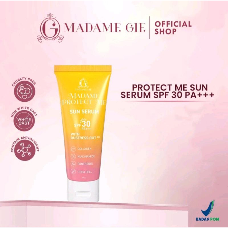 Jual Madame Gie Madame Protect Me Sun Serum SPF 30 PA+++ 60g/ Madame Gie Sun Serum | Shopee ...