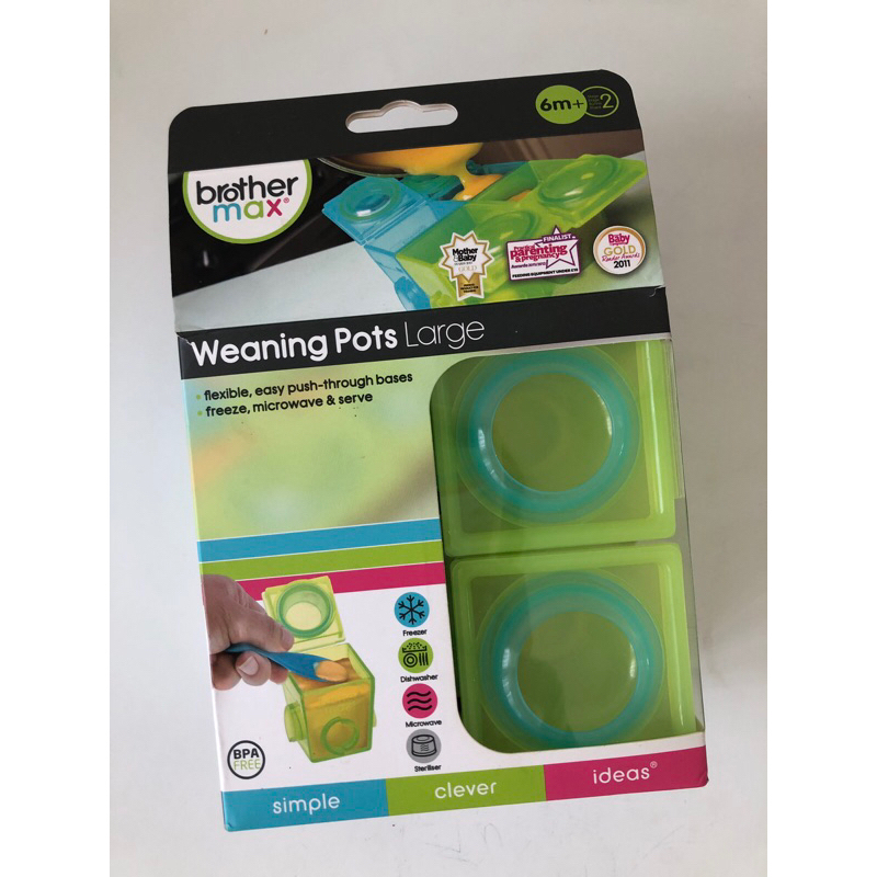 Jual Brother Max 2nd stage weaning pots large / tempat makan bayi (New ...